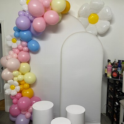 Set of TWO Giant Daisy Balloons Balloon Garland Kit Daisy Foil Mylar ...