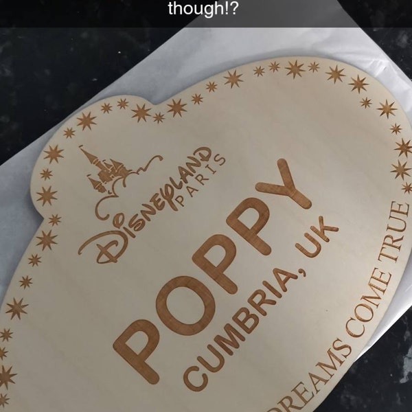 Wooden Plaque Inspired by Disney Cast Member Badges, Wooden Plaque ...