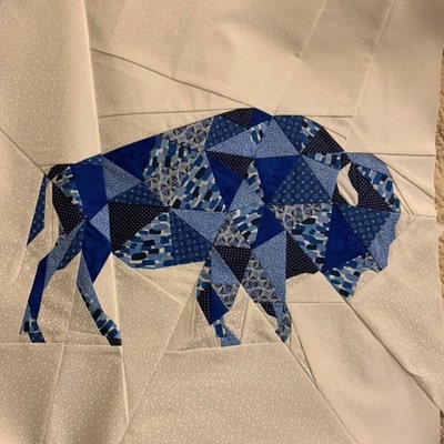 Geometric Cicada Insect Foundation Paper Pieced Quilt Pattern Block ...