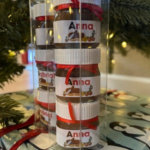 Personalized Nutella Jars Nutella Favors Tiered Tray Decor Bridal ...