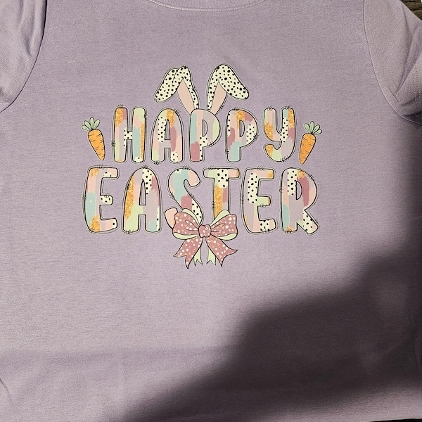 Happy Easter DTF Transfer Ready to Press, Coquette Easter Bunny Apply ...