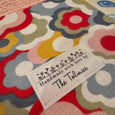 Fabric Sewing Labels, 40x Sew-on, or 16x,fold-over, Iron-on, Cotton, to ...