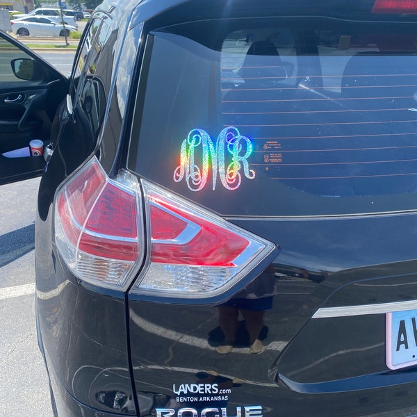 Monogram Decal - Monogram Sticker - Monogram Decals - Monogram Instant ...