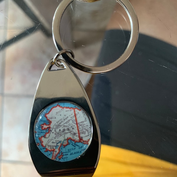 Personalized Map Keychain, Custom Keychains, Fathers Day, Mens Gift ...