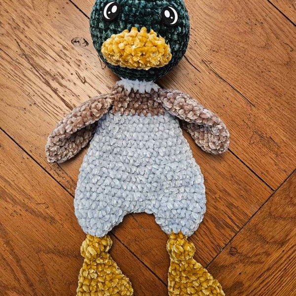 No-sew Miles Mallard Duck Snuggler Crochet PATTERN Duck Amigurumi ...