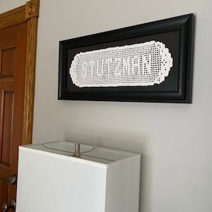 Special Custom Handmade Crocheted Name Doilies Crochet Name Doily ...