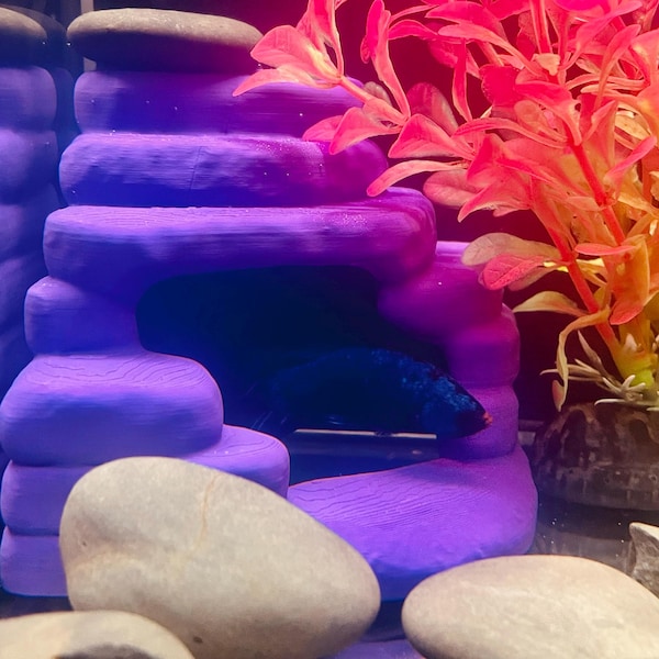 Aquarium Rock Corner Cave, Cichlid Cave, Kuhli Loach Dojo Loach ...
