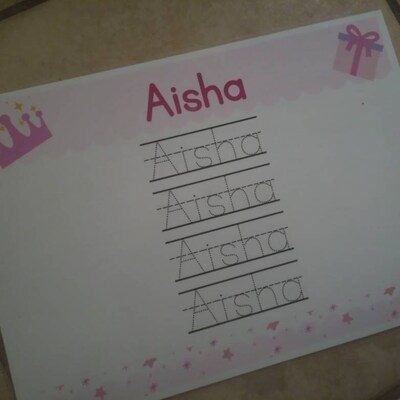 Custom Name Handwriting Practice Personalized Name Handwriting Name ...