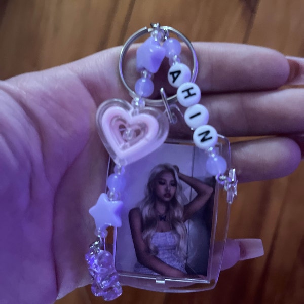 Custom K-pop Keychain photo Version - Etsy