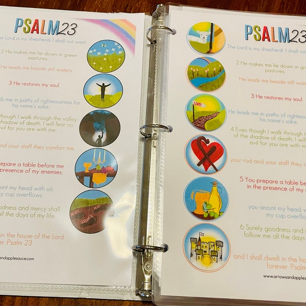 ESV Psalm 23 Printable Activity, Bible Memorization Tool, Verse Tracing ...