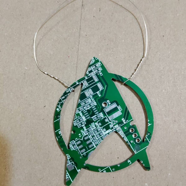 Circuit Board Star Trek Insignia | 100% Recycled PCB - Etsy