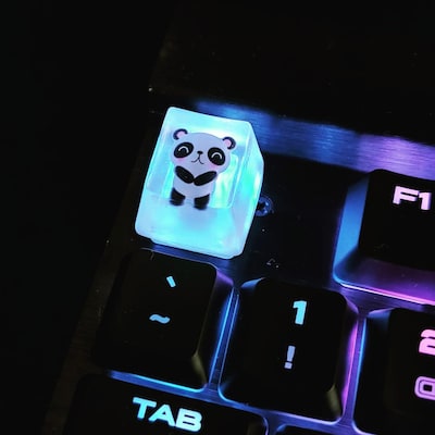 Panda Artisan Keycap - Etsy