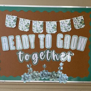 Modern Greenery Back to School Bulletin Board Kit, Easy and Modern ...