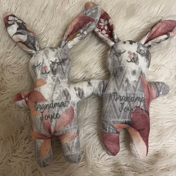 Keepsake Bunny, Memory Bunny, Personalized Easter Bunny, Memorial Bunny ...