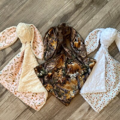 Bunny Lovey Sewing PATTERN Instant Download, DIY Baby Lovey in Minky ...