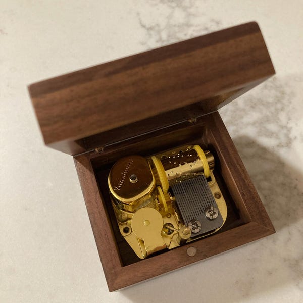 Music Box Mechanism Hand Cranked 18 Notes and Cylinder Mechanism ...