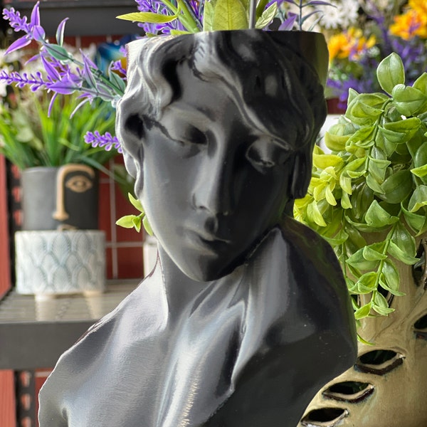 Sappho Bust Planter Pot for Plants | Greek Goddess | Sappho's Head ...