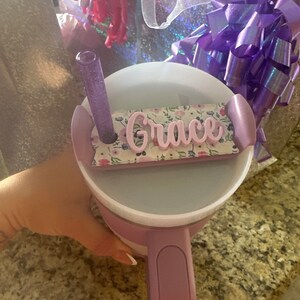 Stanley Cup Name Plate, 40 Oz Acrylic Tumbler Tag, Easter Basket ...