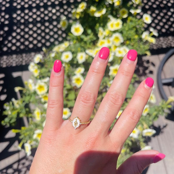 14K Gold Filled Miraculous Medal With Cross Necklace | Catholic Jewelry ...