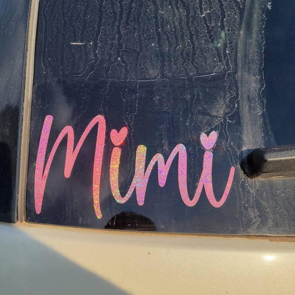 Mimi Vinyl Window Decal Sticker. - Etsy