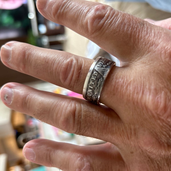 Morgan Silver Dollar Coin Ring - Etsy