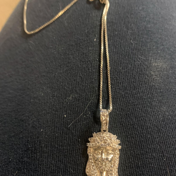 925 Sterling Silver Virgin Mary Rosary Necklace 4mm Bead Ball Chain ...