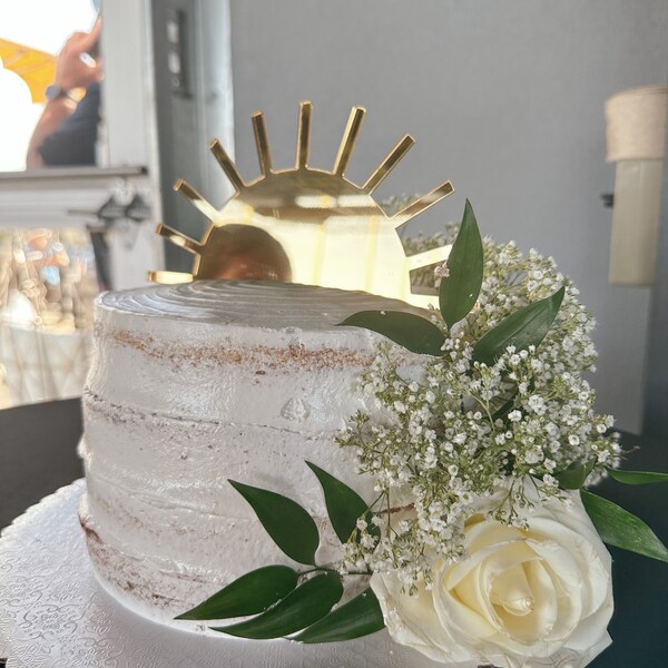 Sun Cake Topper - Etsy