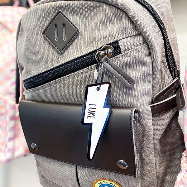 Daisy Backpack Tag for Kids, Personalized Keychain, Name Keychain, Name ...