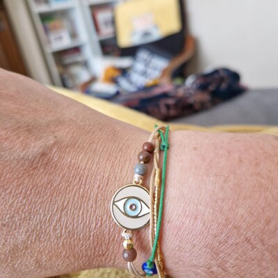 Gold Shiny Thick Round Bangle Cuff, Circle Shaped Stacking Bracelets ...