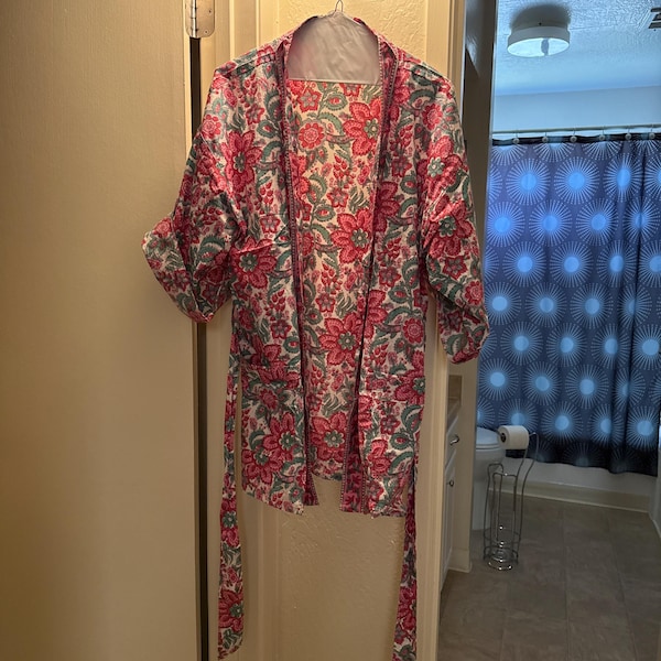 Robes Embroidery Kimono, Man's Robe, Handmade Robes, Kantha Kimono ...