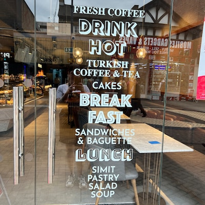 Custom Coffee Shop Vinyl Sign / Logo & Design for Coffee Shop - Etsy