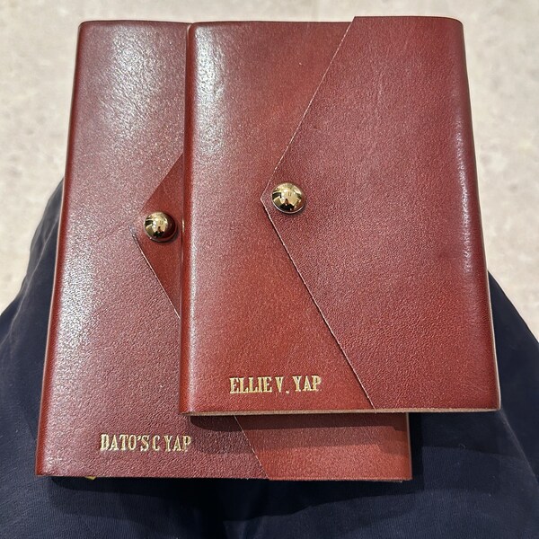 2025 Leather Weekly Planner Personalized With Your Initials in Gold ...