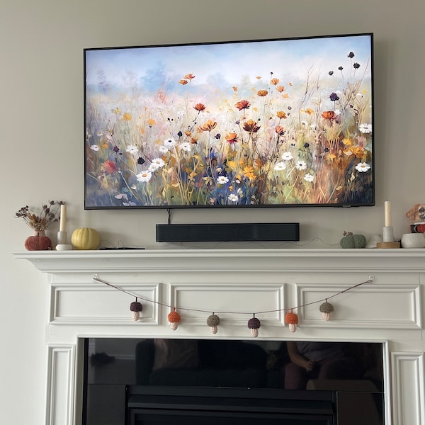 Autumn Wildflowers Frame Tv Art | Fall Art for Tv | Autumn Decor ...