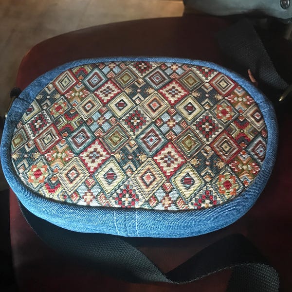 Recycled Jeans Pouch, Denim Box Pouch, Toiletry Bag, Craft Bag, Zipper ...