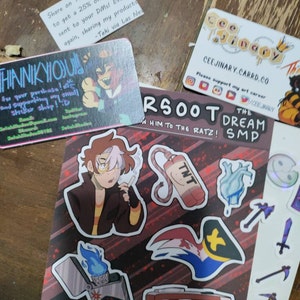 Tommyinnit Sticker Sheet Dream SMP / DSMP L'manberg - Etsy