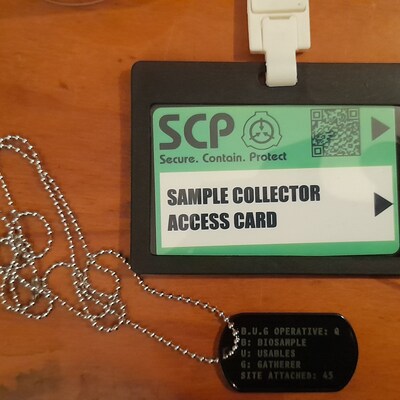 SCP Foundation Secure Access ID Cards Secret Laboratory Version V2 - Etsy