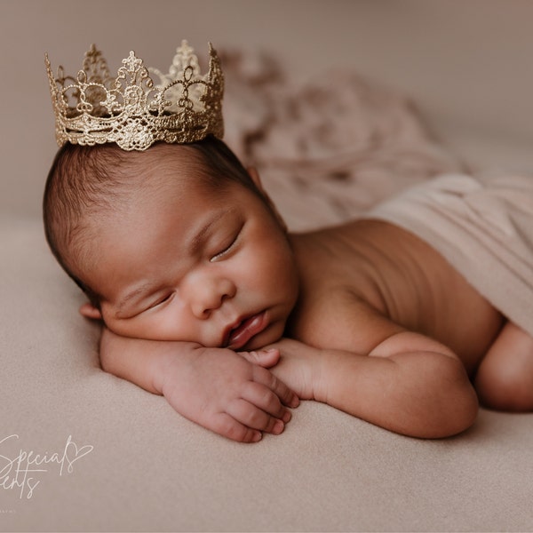 GOLD Mini Crown,prime Baby Crowncake Topper,baby Boy Crown,photography ...