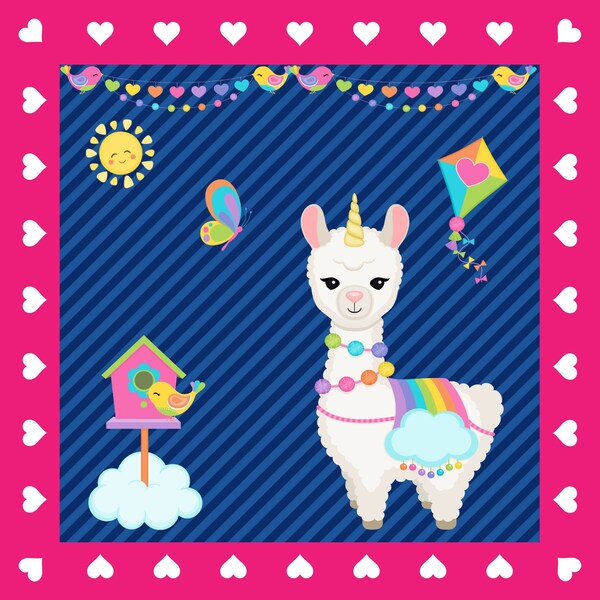 Llamacorns and Rainbows clipart - Unicorn Llamas - clipart - Alpaca ...