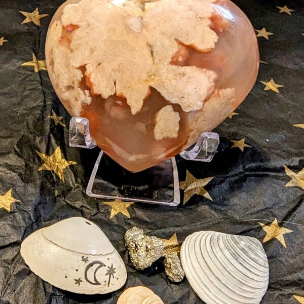 Plastic Crystal Heart/ Carvings Sphere Stands - Etsy