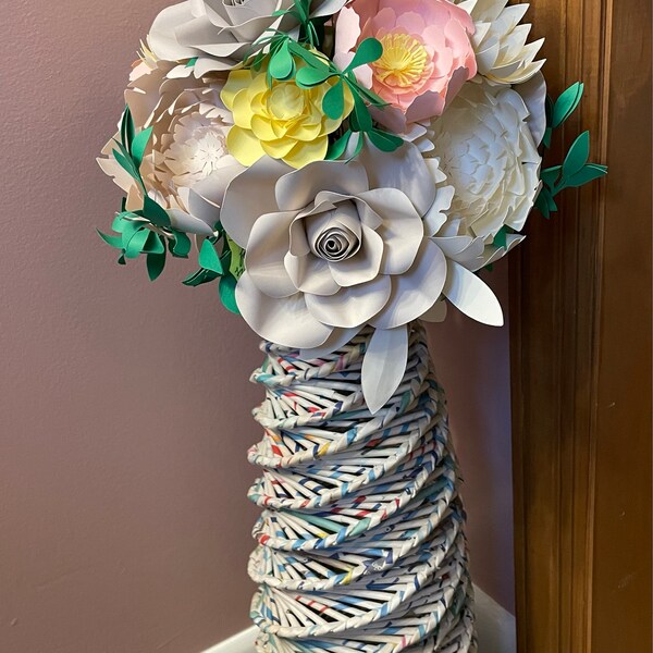 Paperflower Bouquet, Handmade Paperflowers, Bridal Bouquet ...