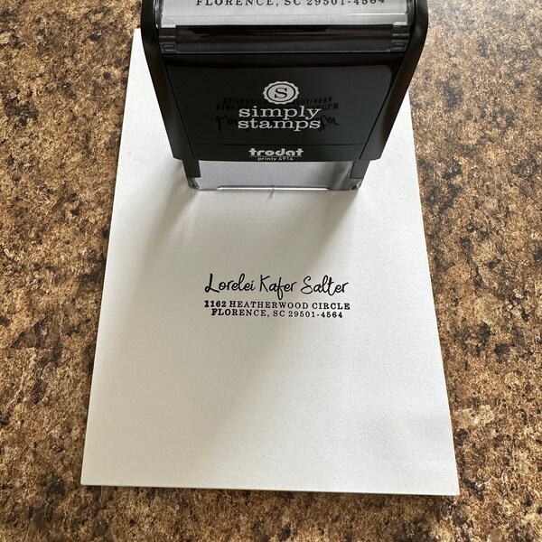Best Rated Address Stamp Custom Rubber Address Stamp Self-inking ...