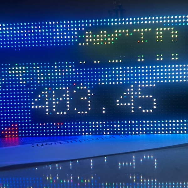 Bitcoin Ticker Crypto Ticker Stocks Ticker Pixel | Large LED Display - Etsy