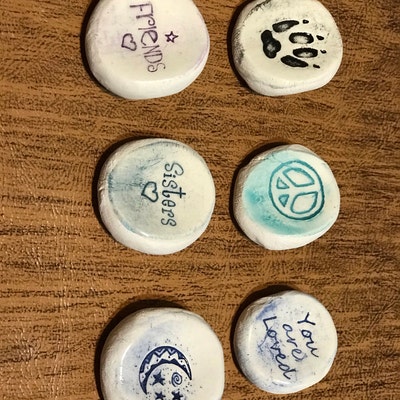 YOUR CHOICE Worry Stones Choose From Over 100 Inspirational Words or ...