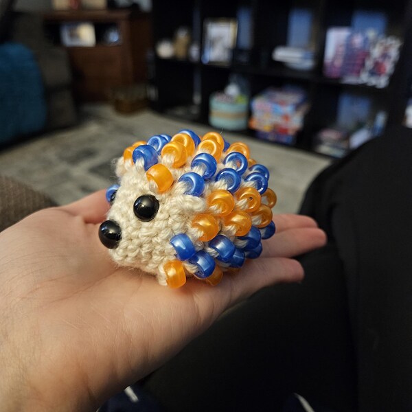 Beaded Fidget Hedgehog Crochet Pattern | Crochet Fidget Toy | Fidget ...