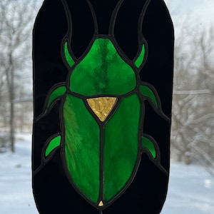 Stained Glass Insect, Stained Glass Beetle Pattern, Digital Download ...