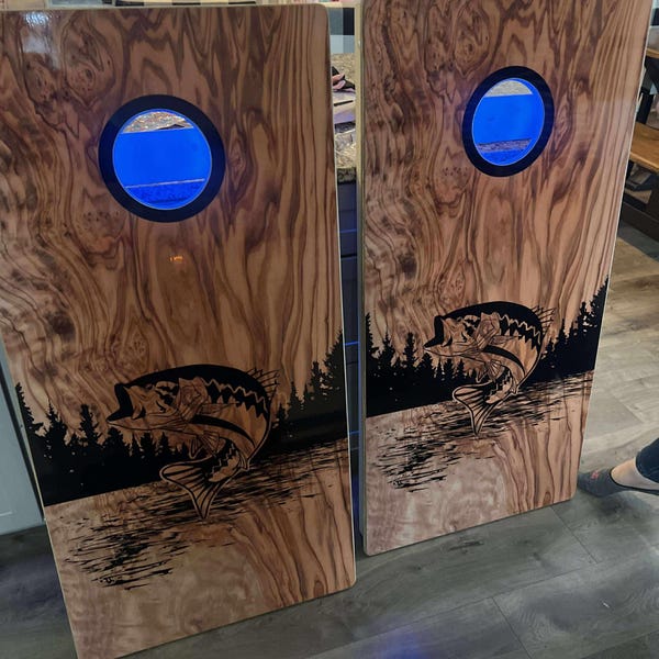 Set of 2 Bigfoot/sasquatch Cornhole Wraps, Vinyl Decal Bag Toss Decal ...