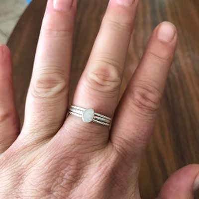 Sterling Silver Stacking Ring Set // Set of 8 Sterling Silver Stacking ...