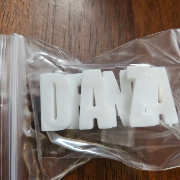 3D Printed Name Straw Topper,personalized Straw Cap With Letters Charms ...