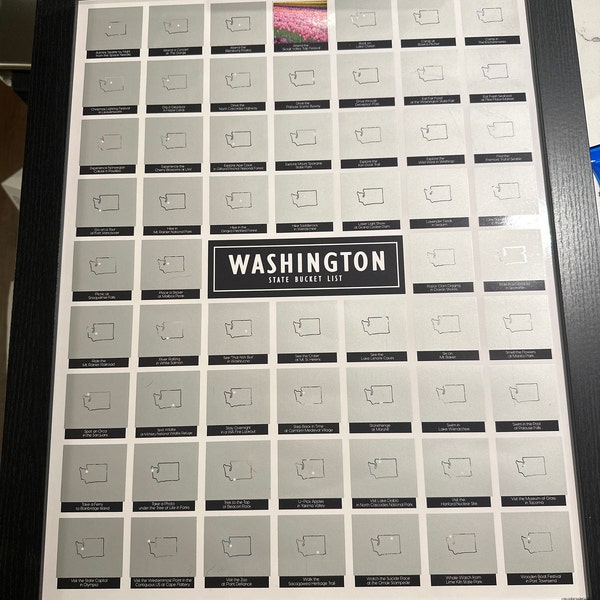 Scratch off United States Map – 50 States Travel Tracker Checklist ...