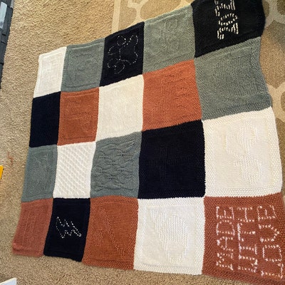 Knitting Pattern for US Army Washcloth or Afghan Square - Etsy